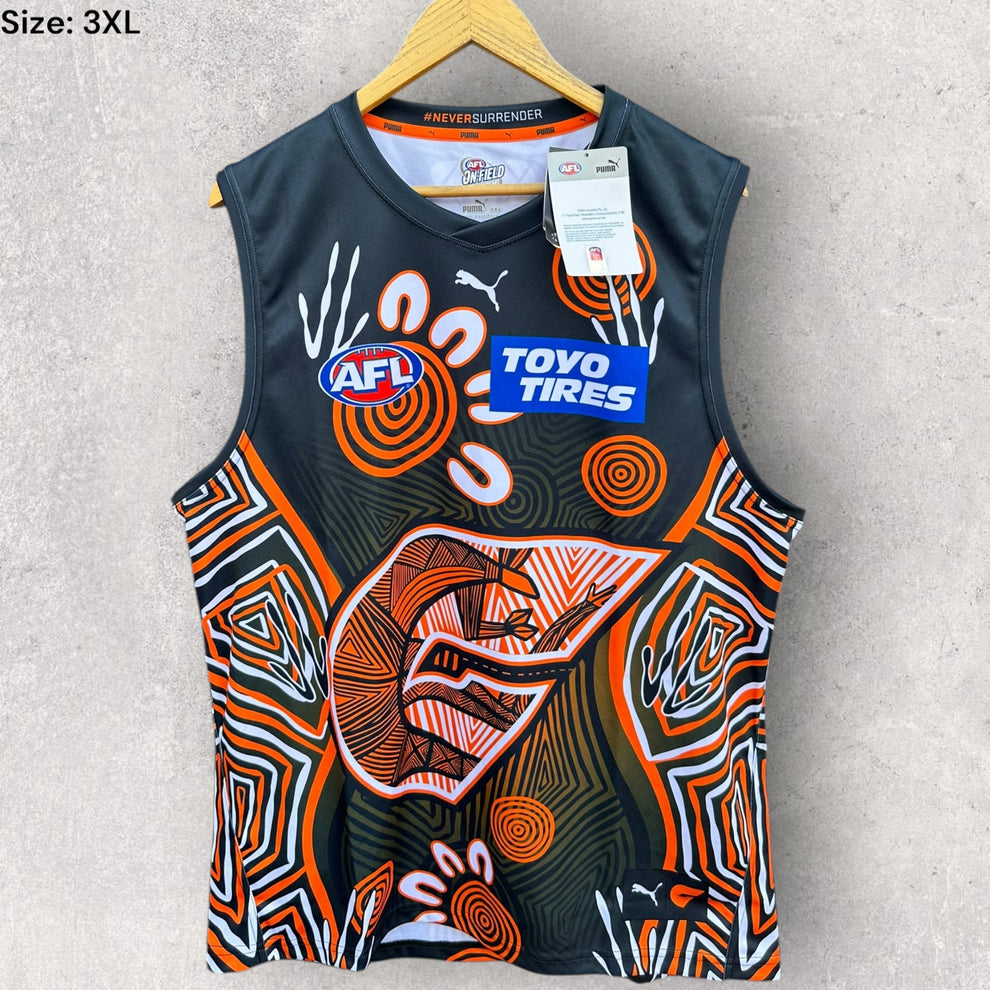 GWS GIANTS INDIGENOUS ON FIELD GUERNSEY BRAND NEW WITH TAGS ...