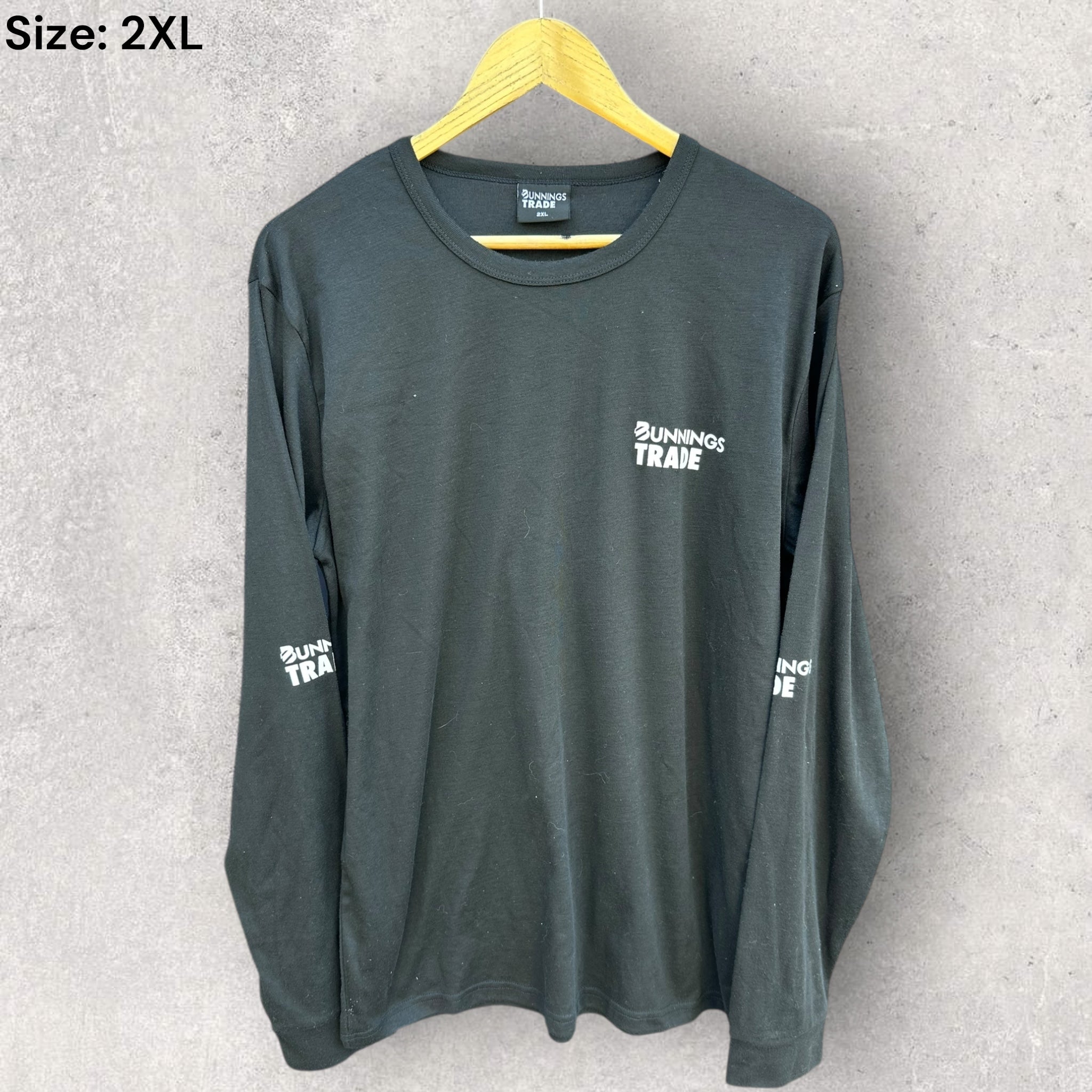 BUNNINGS TRADE BLACK LONG SLEEVE SHIRT – THRILLOFTHETHRIFT