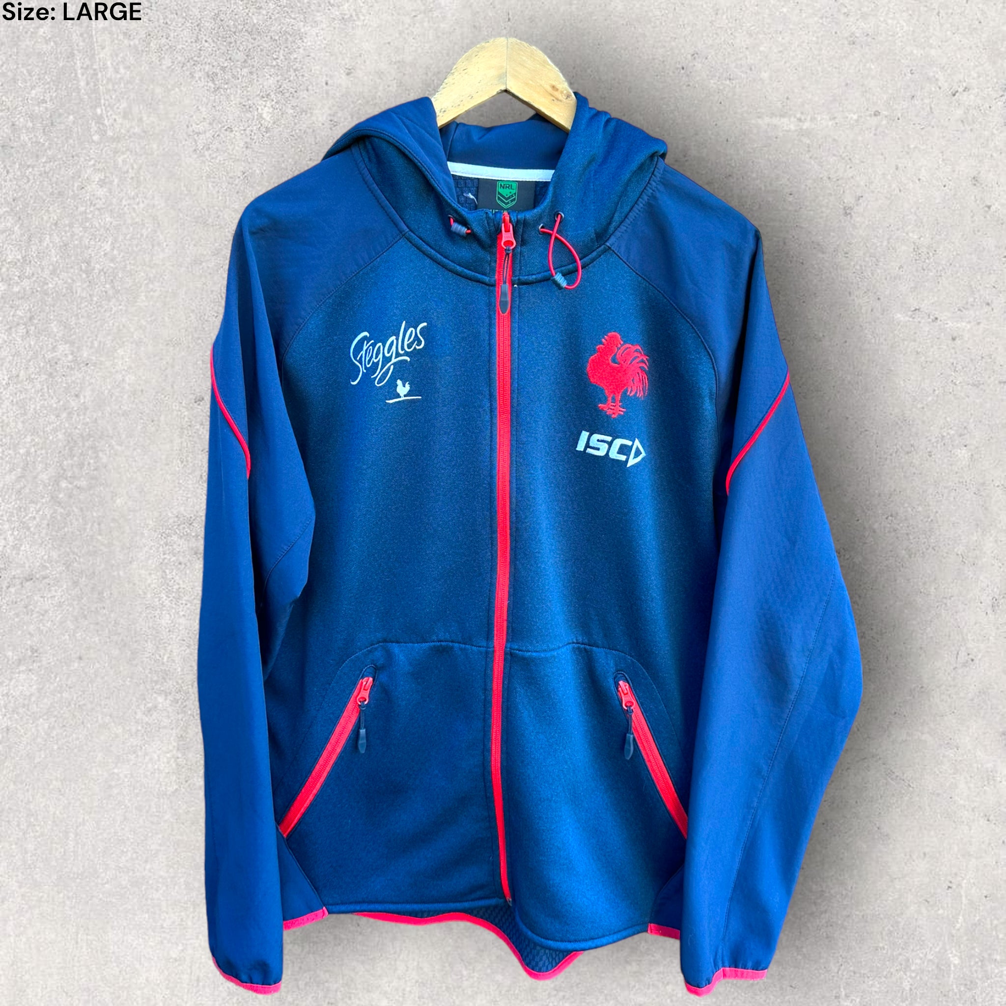 SYDNEY ROOSTERS ISC HOODED JACKET – THRILLOFTHETHRIFT